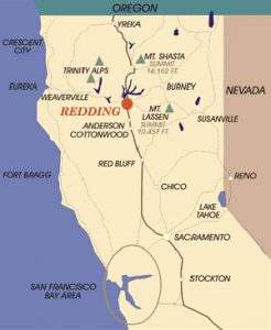 Where is Redding CA ? we are located in "UpState" CA